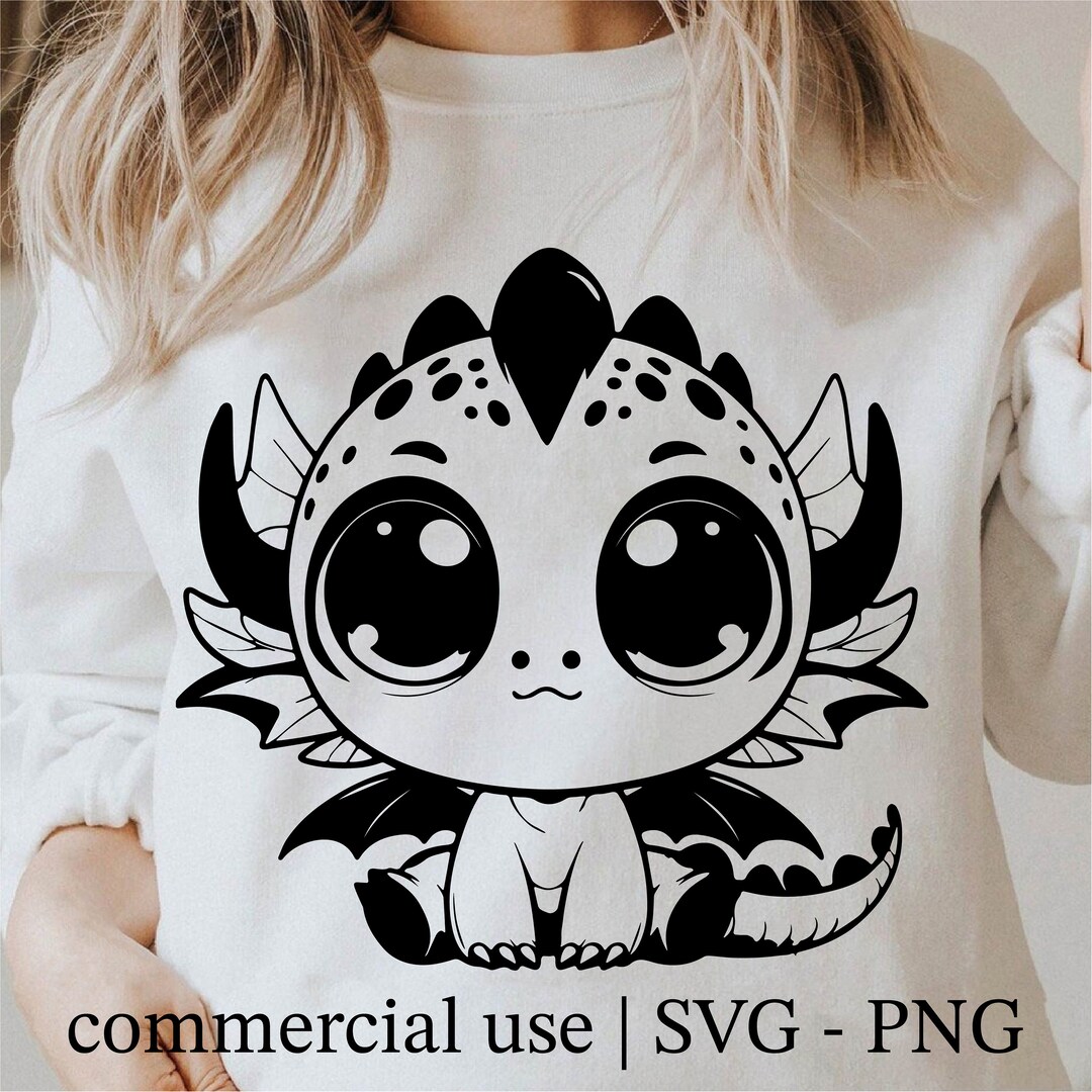 Cute Baby Dragon Svg, Cute Dragon Png, Baby Dragon Lover Svg, Baby ...