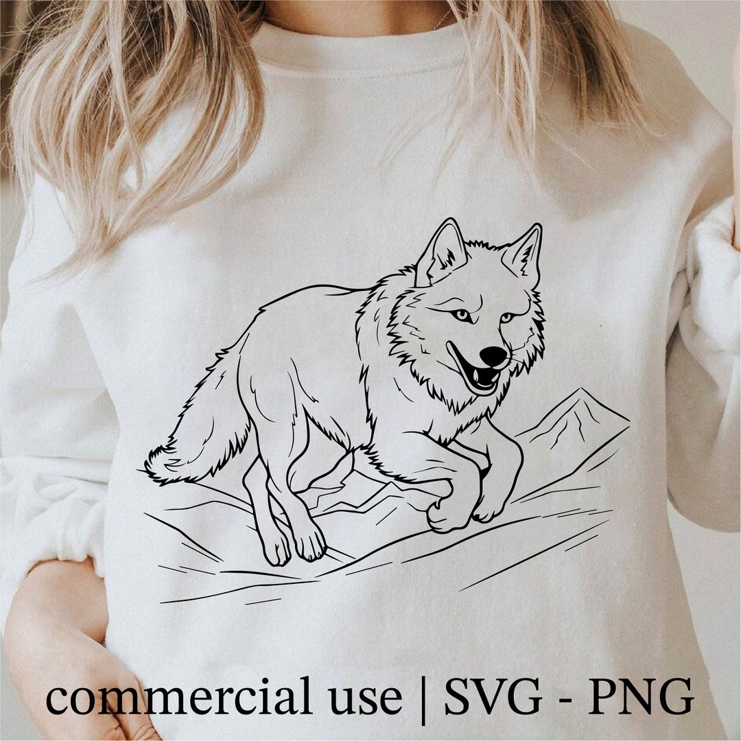 A Little Wolf Svg, Running Wolf Svg, Wolf Cub Png, Puppy Wolf Svg, Wolf ...