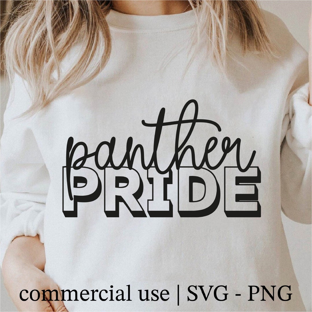 Panther Pride Svg, Panther Pride Png, Sillhouette Panther Svg, Panther ...