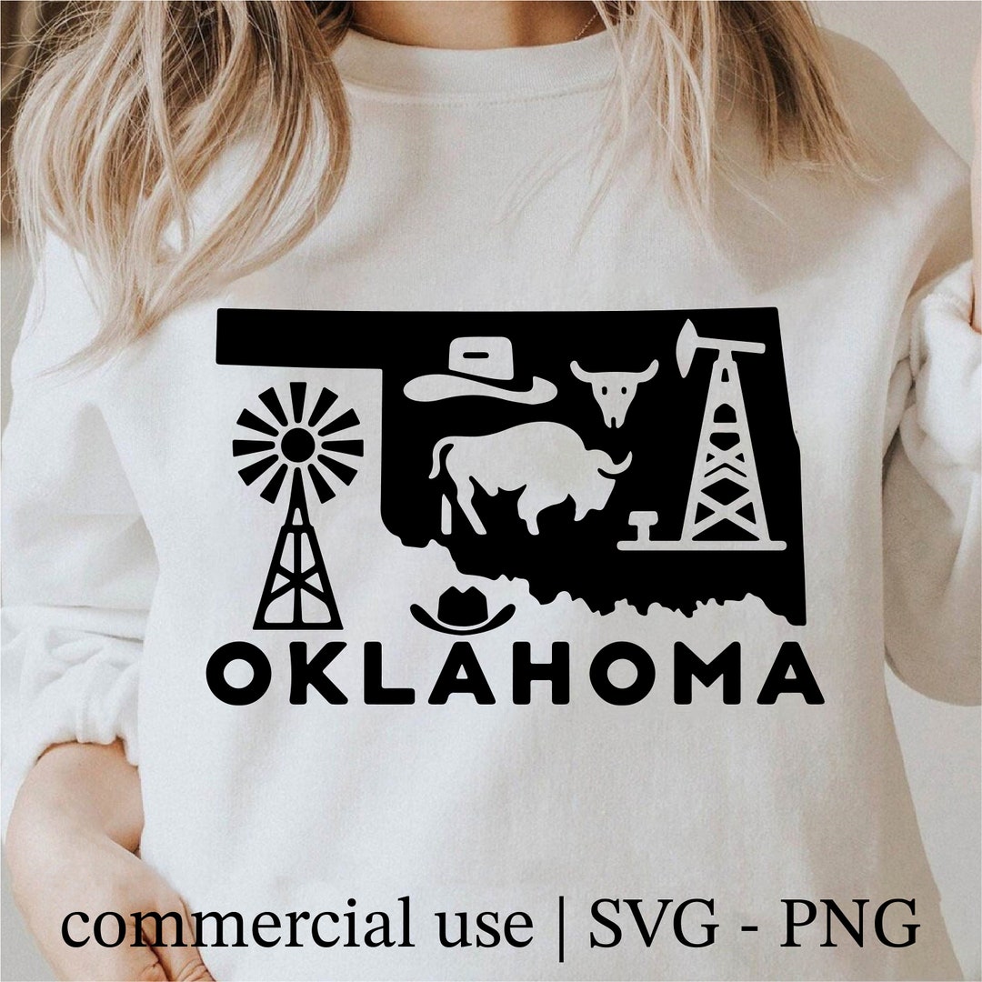 Oklahoma Svg, State Svg, Oklahoma Outline, Oklahoma Shirt Design, State ...