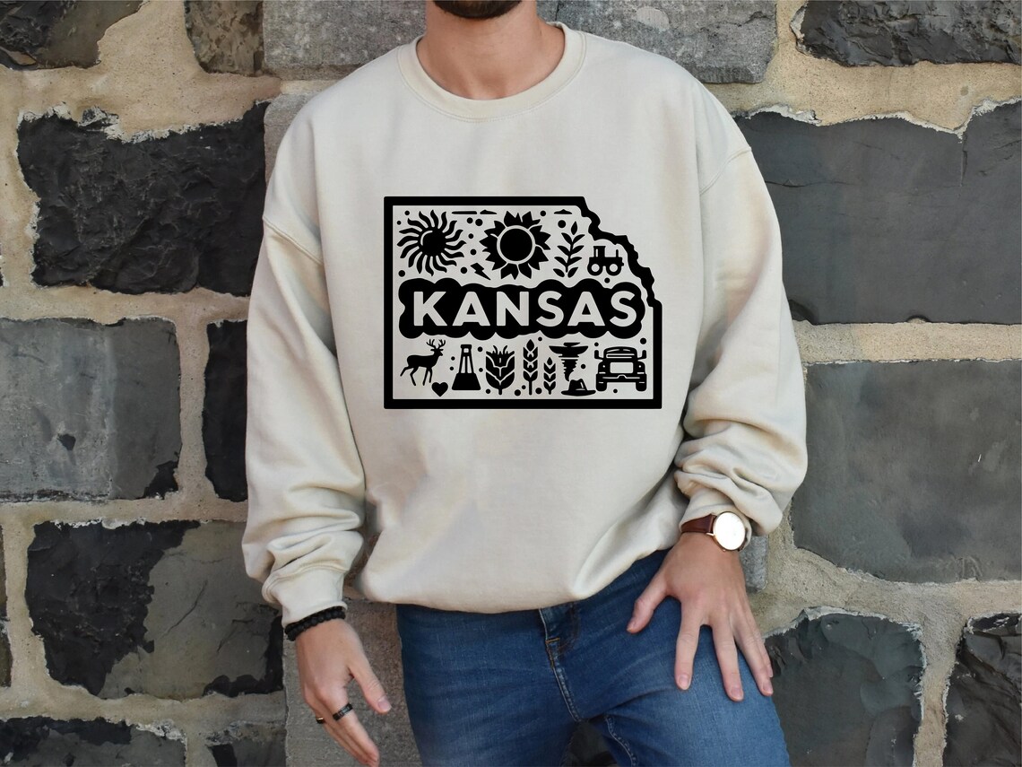 Kansas Svg, State Svg, State Png, Kansas Outline, Kansas Shirt Design ...