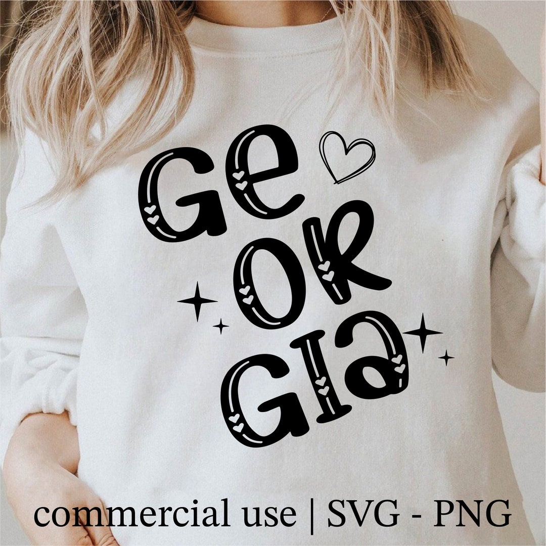 Georgia Svg, GA Svg, Cute State Shirt Design, Georgia Home State Svg ...
