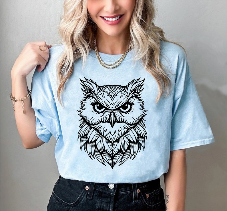 Cool Owl Svg, Owl Png, Owl Outline, Cool Owl Shirt Design, Bird Png ...