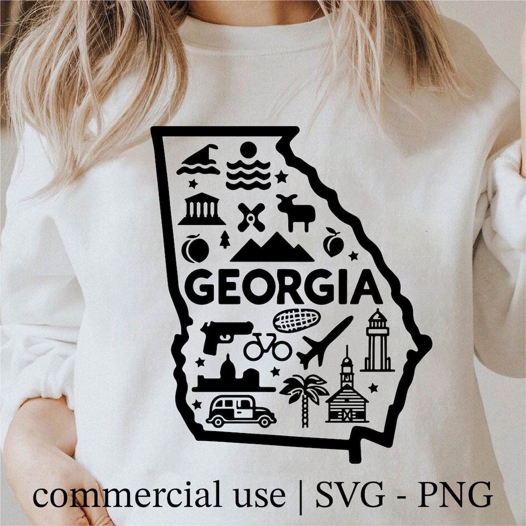 Georgia Svg, State Svg, State Png, Georgia Outline, Georgia Shirt ...