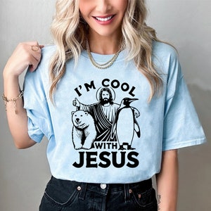 I'm Cool With Jesus Svg, Christian Shirt Design Svg, Jesus Png ...