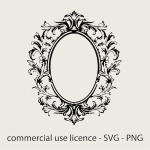 63 Unique Oval Frame Svg Bundle, Decorative Oval Frame Svg, Cricut Oval ...