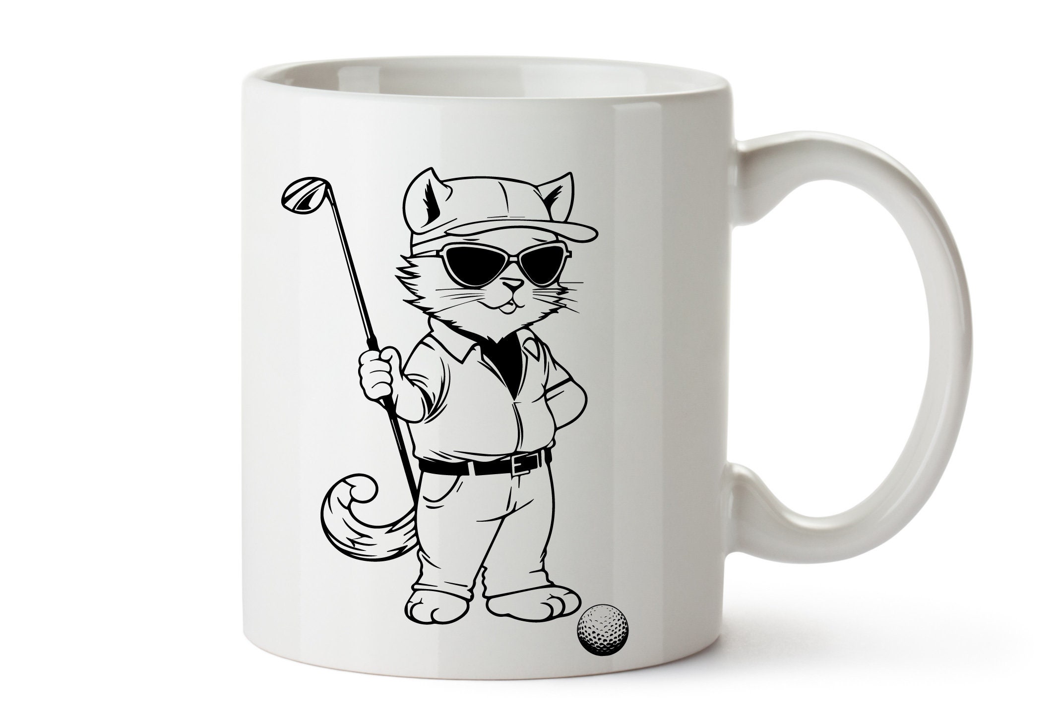 Cat Golfing Svg Cool Golfer Svg Golf Png Cool Cat Svg Golf - Etsy