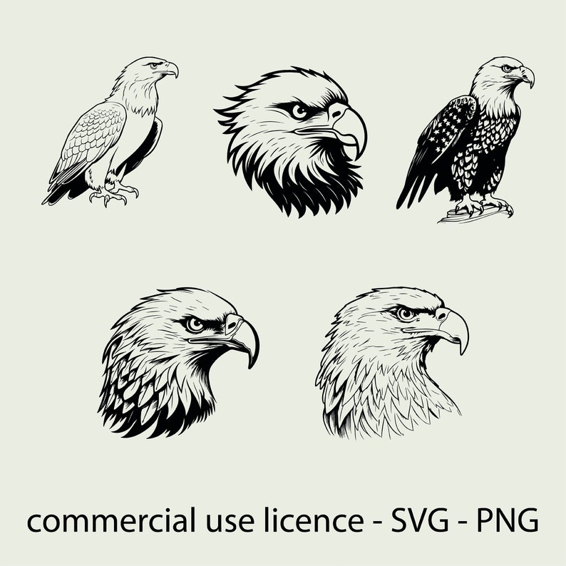 Bald Eagles Bundle Svg, Rustic Eagle Svg Bundle, American Eagle Svg ...