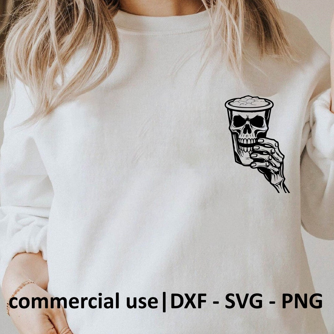 Skull and Beer Svg, Beer and Skull Svg, Funny Skeleton Svg, Skull and ...