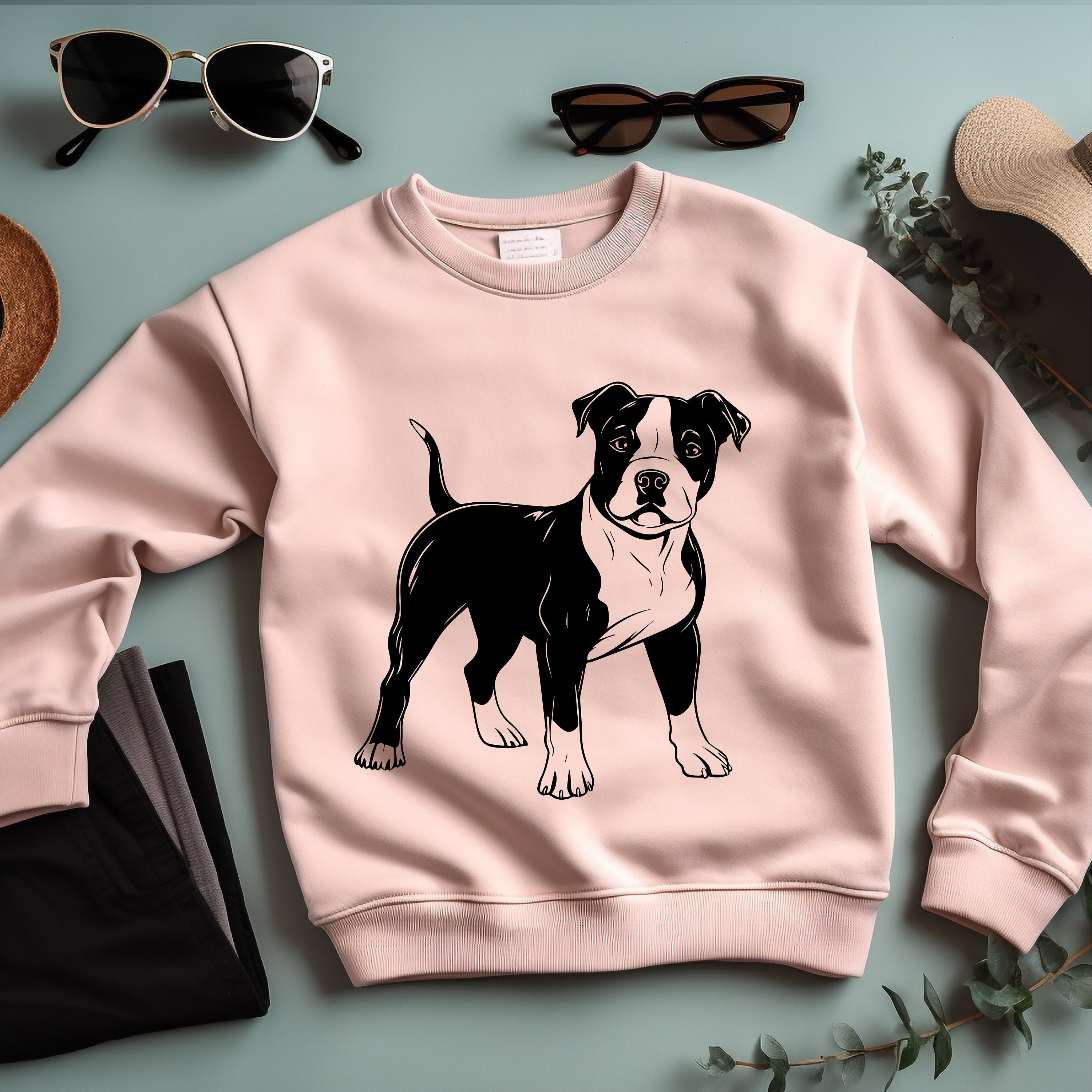 American Staffordshire Terrier Svg Bundle American Pit Bull - Etsy