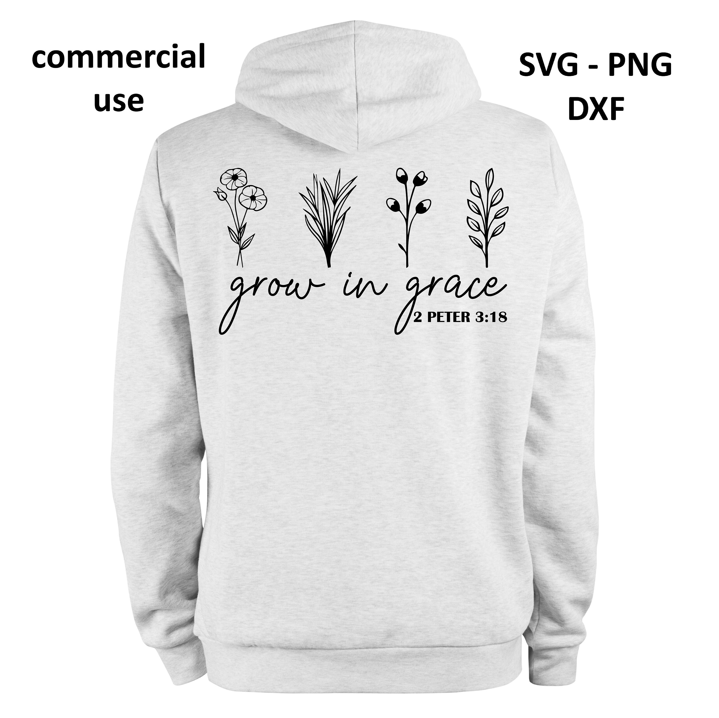 Grown in Grace Svg Flower Svg Plant Svg Bible Quotes Shirt - Etsy