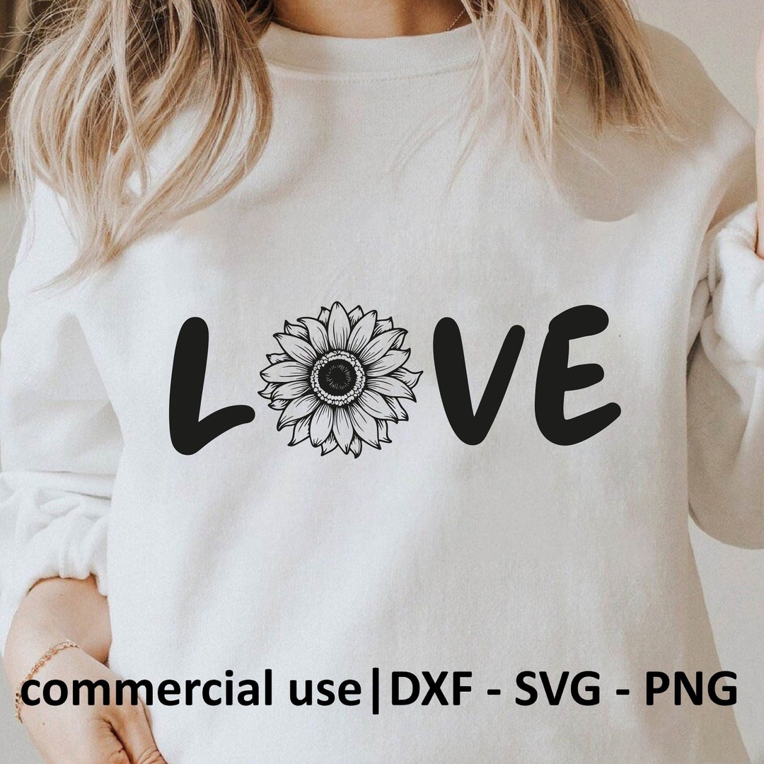 Sunflower Love Svg, Sunflowers Love Png, Love Autumn for Shirt ...