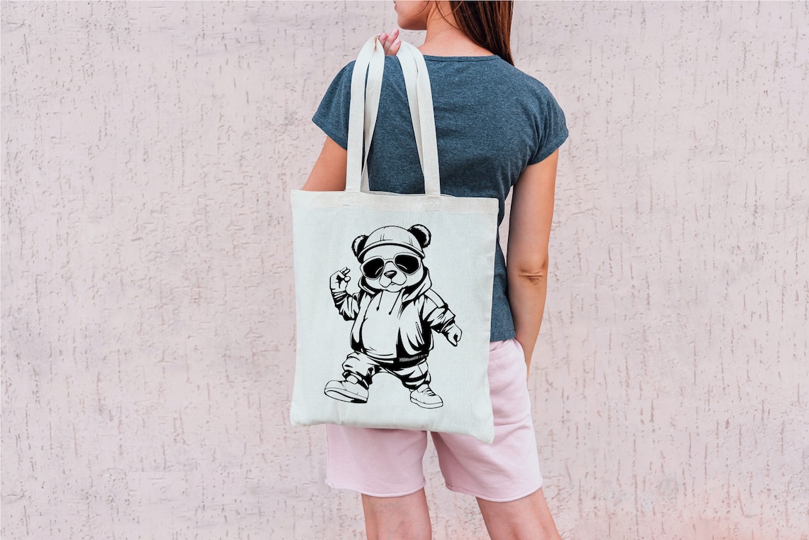 Cool Hip Hop Panda Svg, Cute Hip-hop Png for Cricut, 70S 80S 90S Hip ...