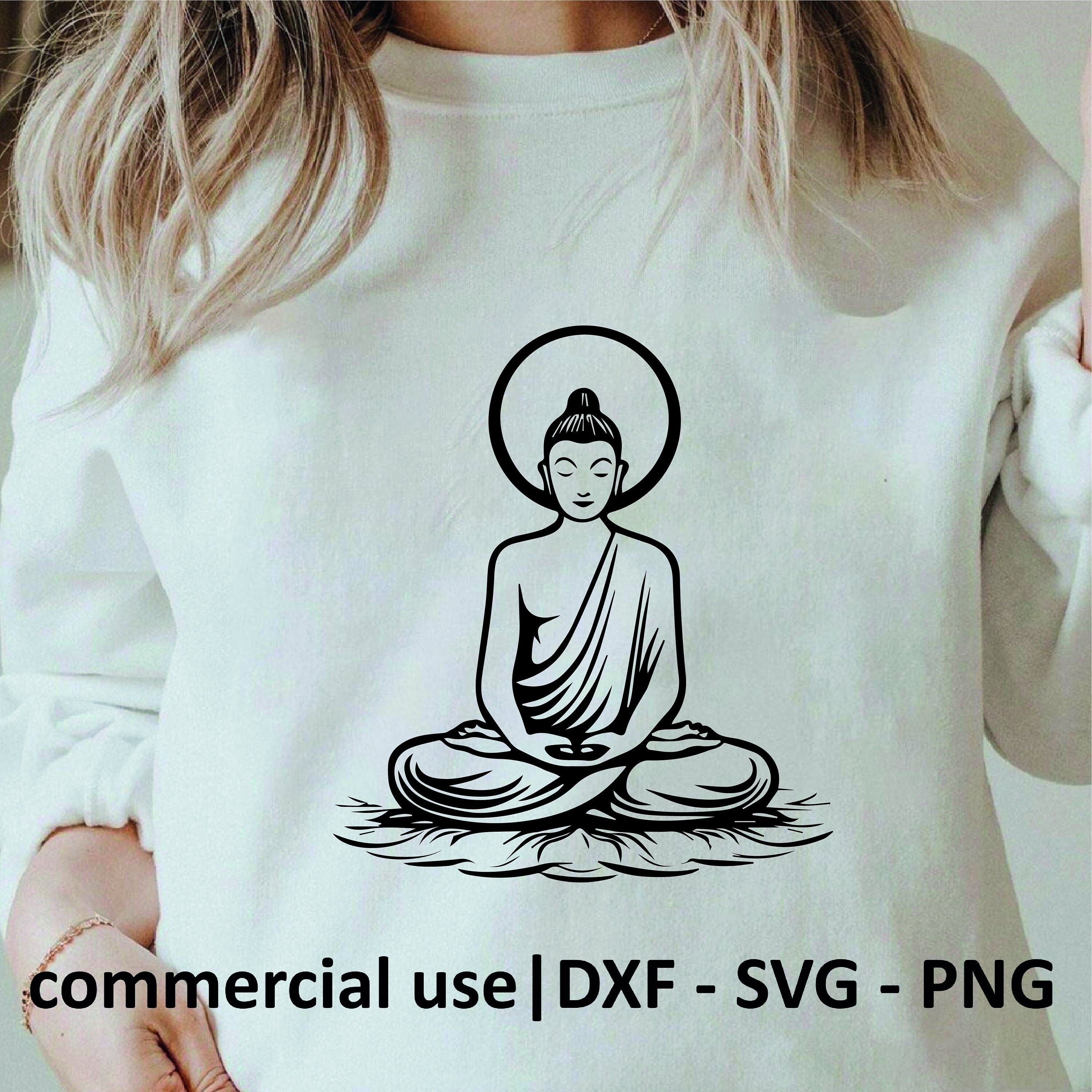 Buddha Svg Png Dxf Buddha Meditation Clipart Zen Circle - Etsy