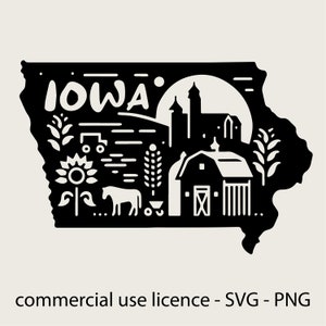 Iowa Svg, State Svg, Iowa Clipart, Iowa Outline, Iowa Shirt Design ...