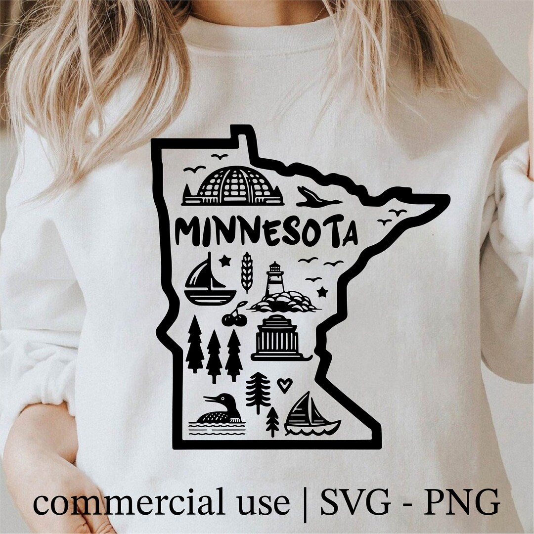 Minnesota Svg, State Svg, Minnesota Outline, Minnesota Shirt Design ...