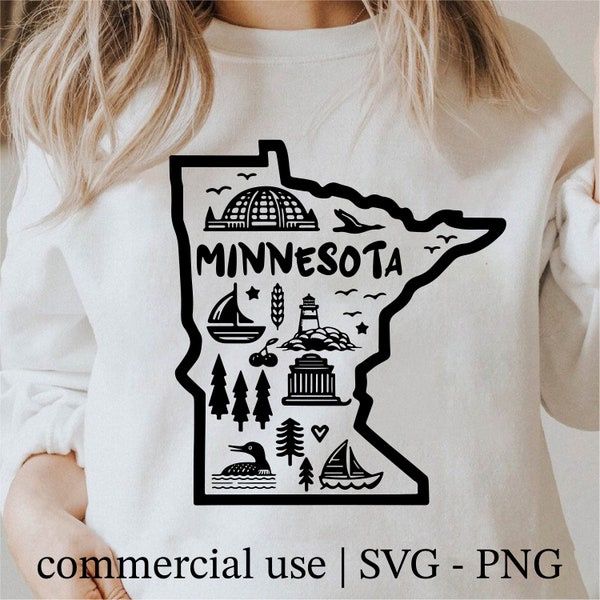 Minnesota Outline - Etsy