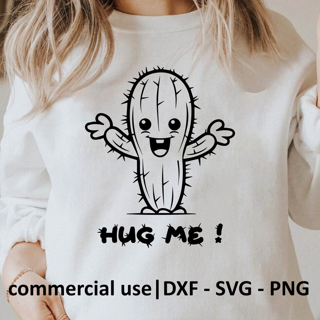 Hug Me Cactus Svg, Hug Me Png, Cute Catus Svg, Cricut Cactus Svg ...