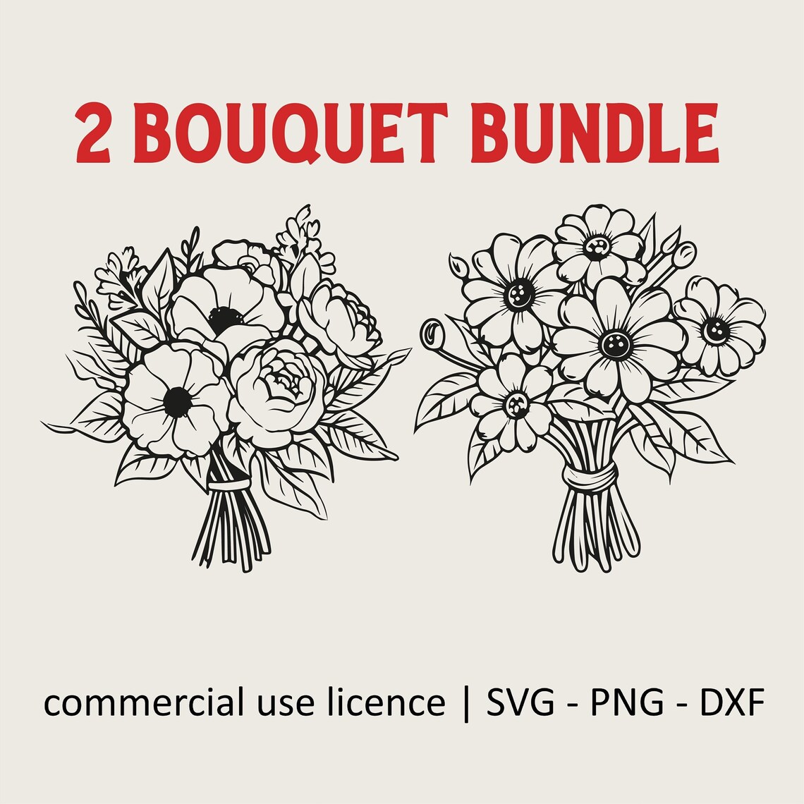 Bundle Bouquet Flowers Svg Flower Bundle Svg Png Daisy Svg - Etsy