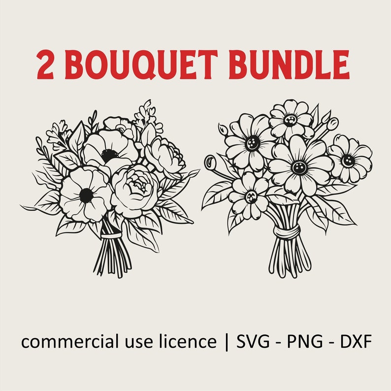 Bundle Bouquet Flowers Svg Flower Bundle Svg Png Daisy Svg - Etsy