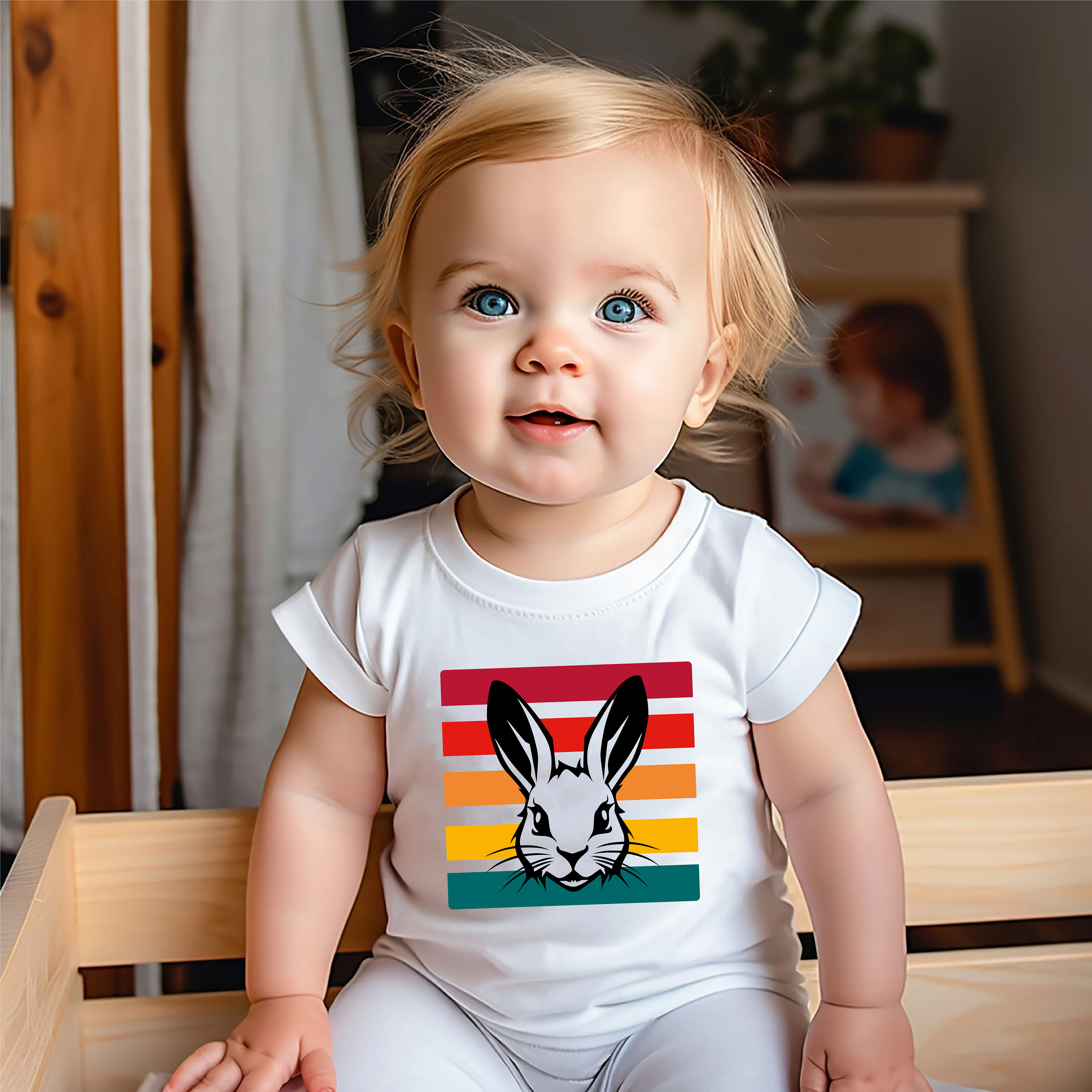 Sunshine Rabbit Svg Daylight Bunny Png Retro Rabbit Svg - Etsy