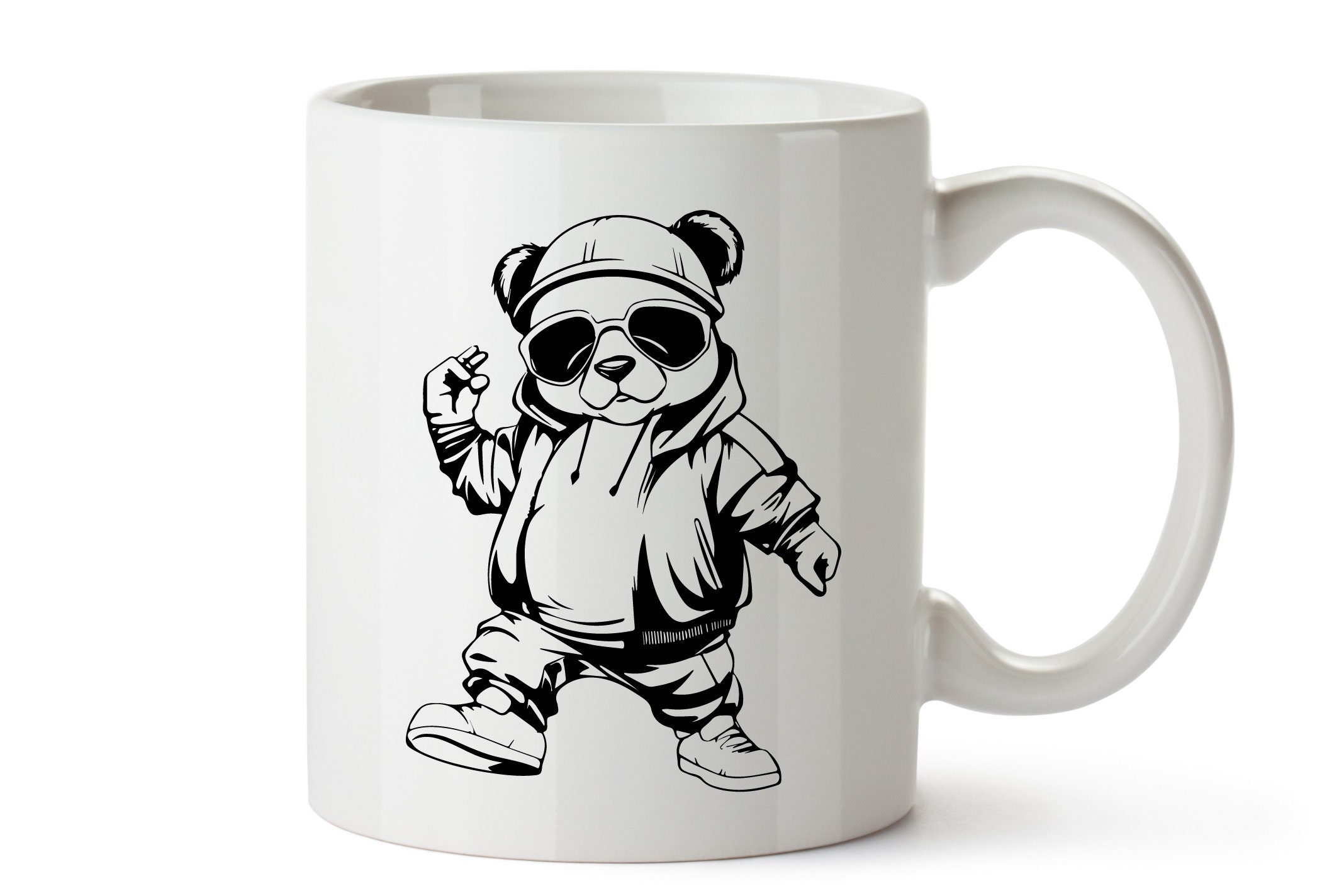 Cool Hip Hop Panda Svg, Cute Hip-hop Png for Cricut, 70S 80S 90S Hip ...