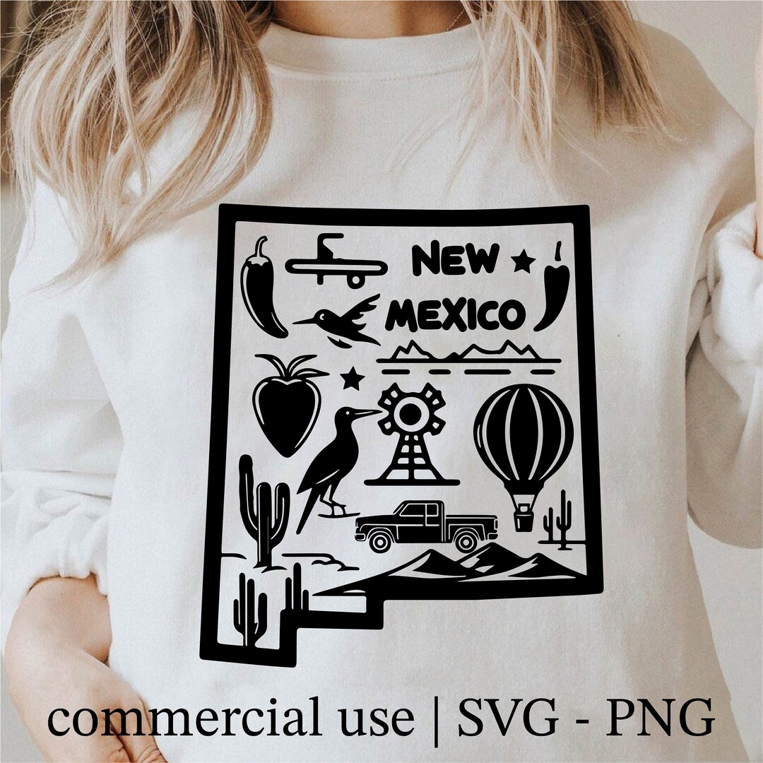 New Mexico Svg, State Svg, New Mexico Outline, New Mexico Shirt Design ...