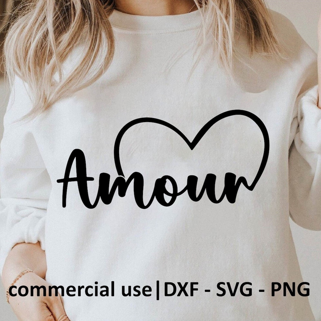 Heart Amour Svg, Hearts Amour Png, Amour for Shirt, Love Heart Cricut ...