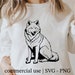 Wolf Svg, Sitting Wolf Svg, Sitting Wolf Png, Cricut Wolf Svg, Wolves ...