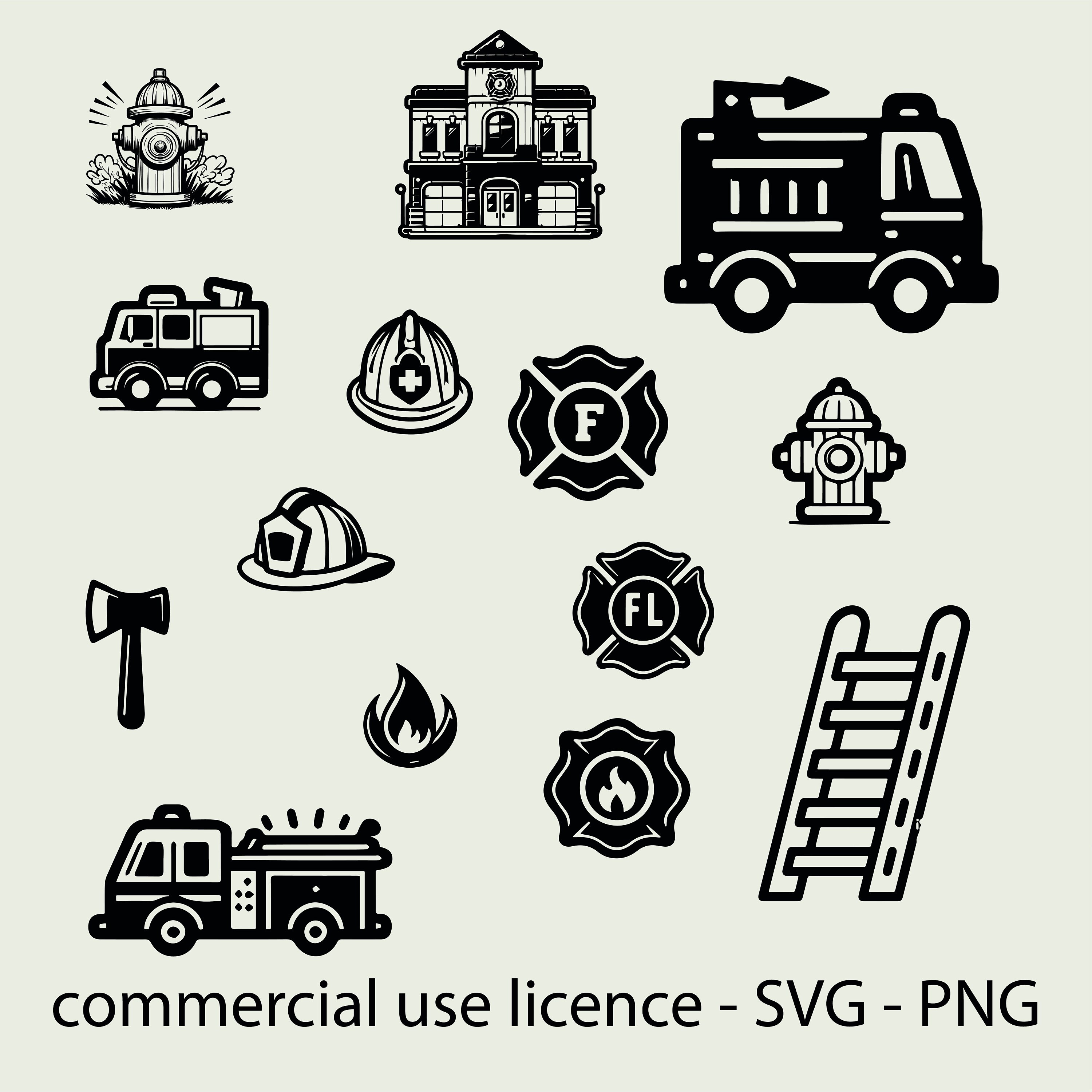 53 Design Fire Dept Svg Bundle, Cute Firefighter Svg, Firetruck Svg ...