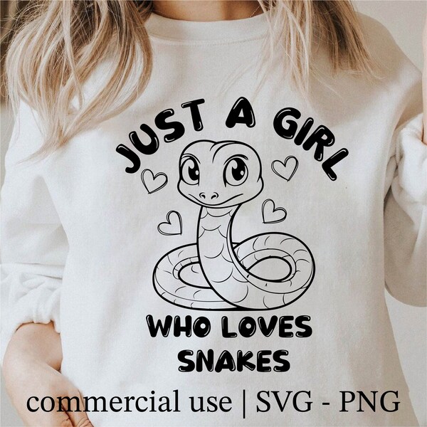 Just a Girl Who Loves Snakes Svg - Etsy