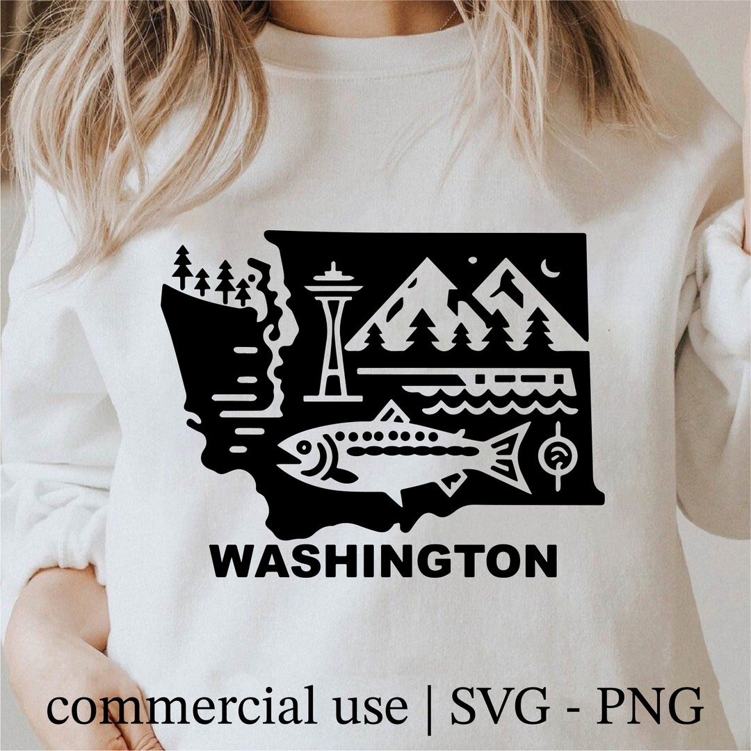 Washington Svg, State Svg, Washington Outline, Washington Shirt Design ...