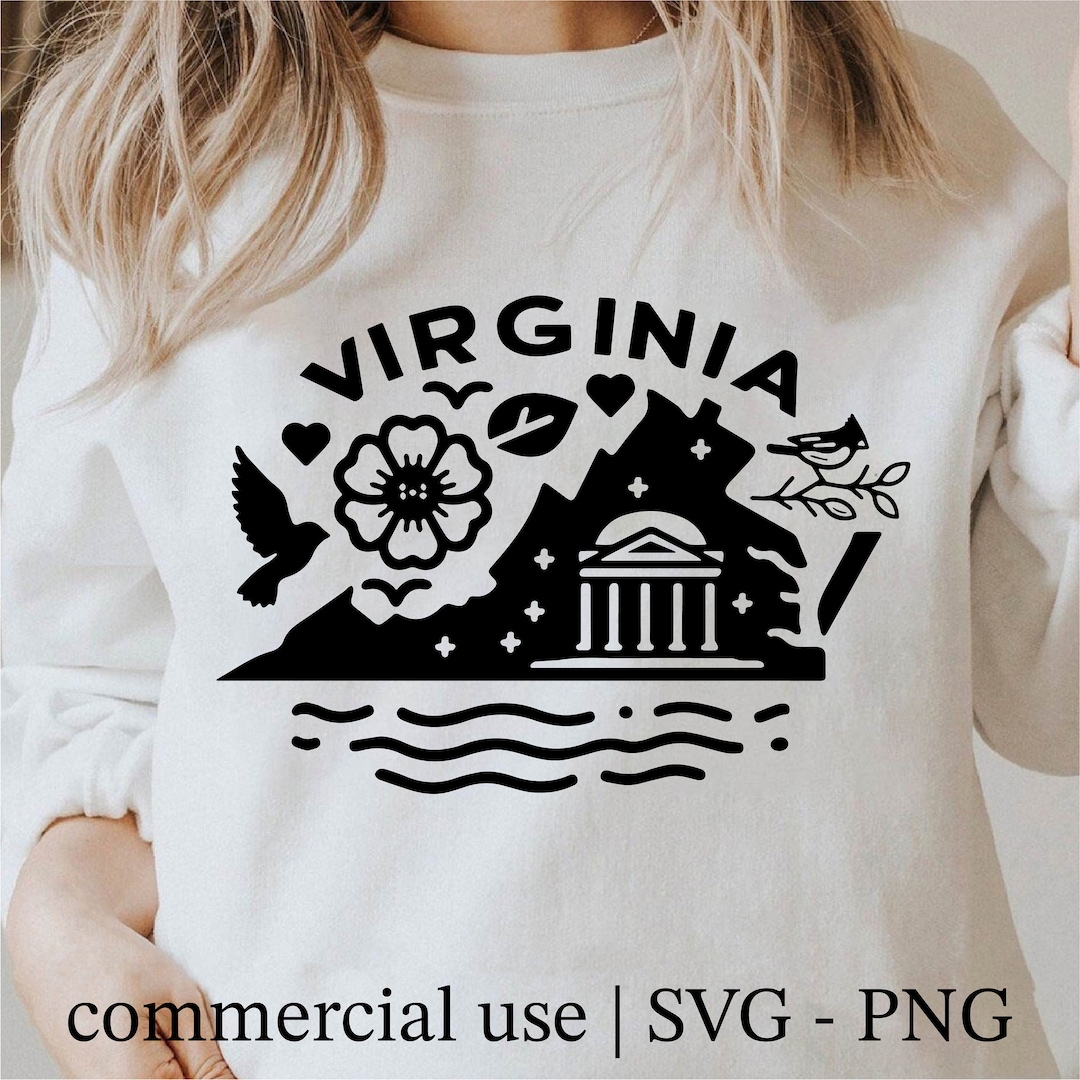 Virginia Svg, State Svg, Virginia Outline, Virginia Shirt Design, State ...