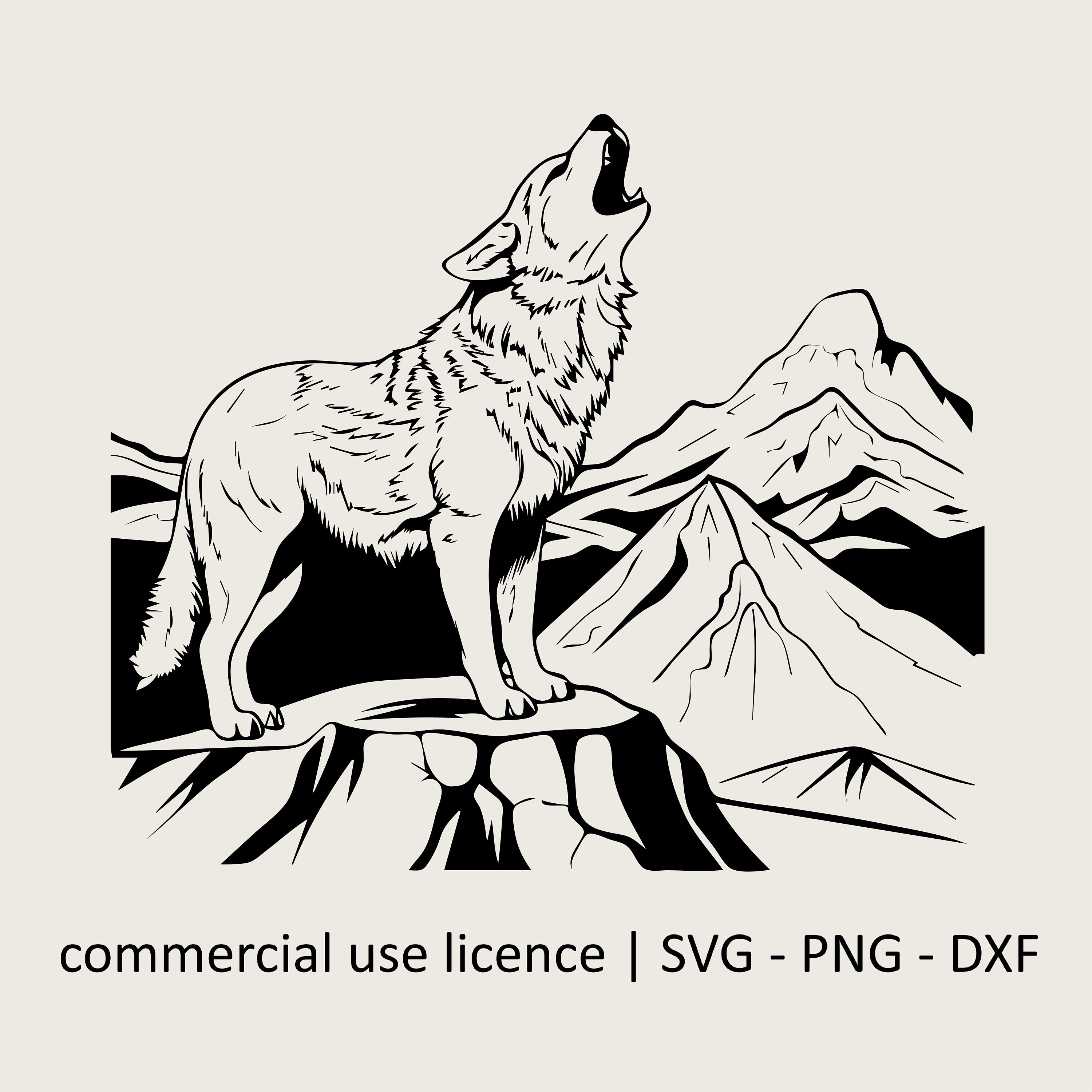 Wolf Svg Howling Wolf Svg Howling Wolf Png Cricut Wolf Svg - Etsy