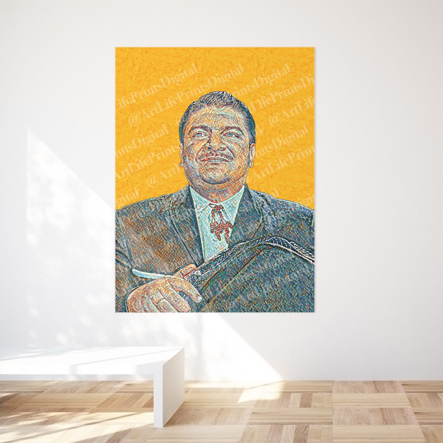 Jose Alfredo Jimenez Mosaic Poster, Mexican Music Poster, Mosaic Poster ...