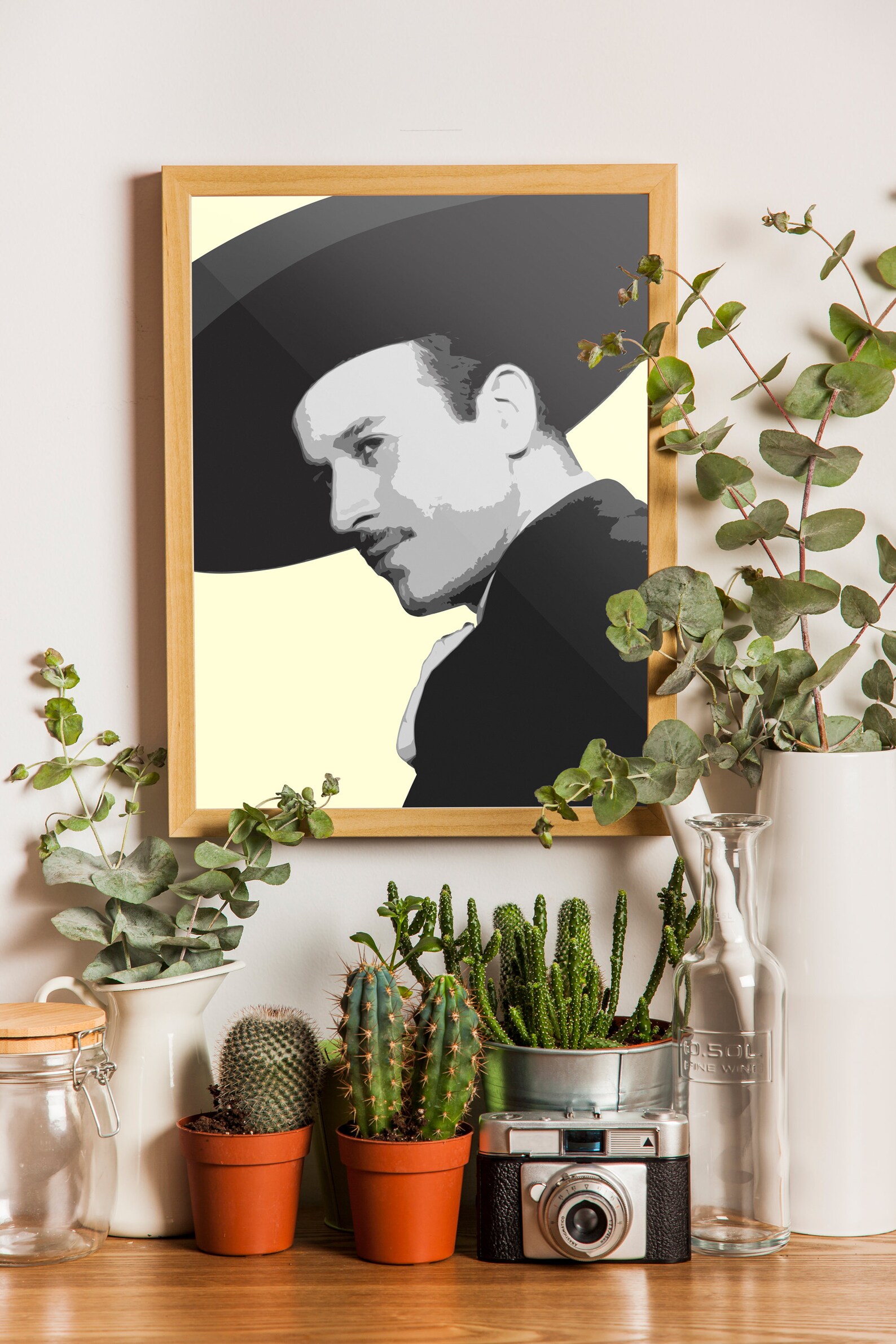 Pedro Infante Poster, Pop Modern Stencil Print, Pop Art, Andy Warhol ...