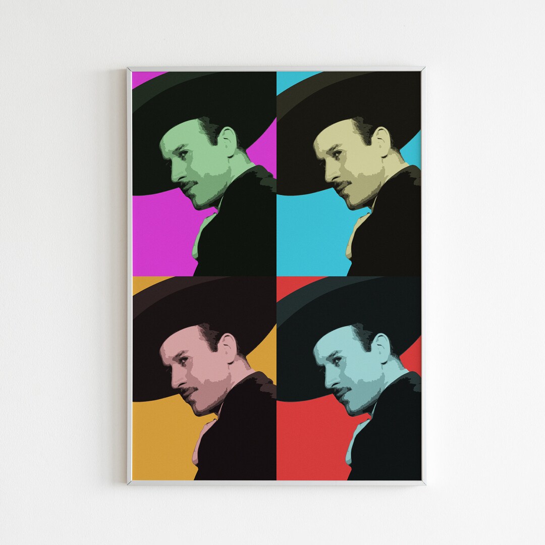 DIGITAL Pedro Infante Poster in Color, Pop Art Print, Contemporary ...