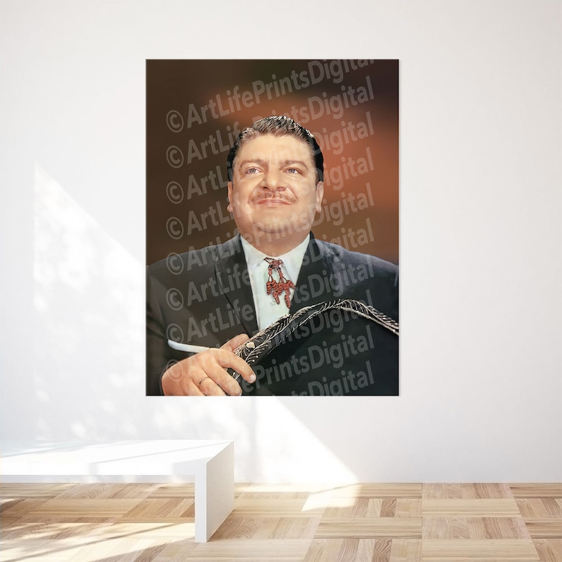 Jose Alfredo Jimenez Poster, Mexican Music Legend Portrait, Ranchera ...