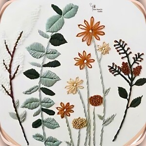 Floral Embroidery Kit, DIY Embroidery Kit, Embroidery Kit Flowers ...