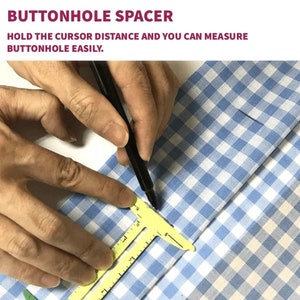 5-in-1 Sewing Sliding Gauge Measuring Ruler Tool for Fabric Sewing ...