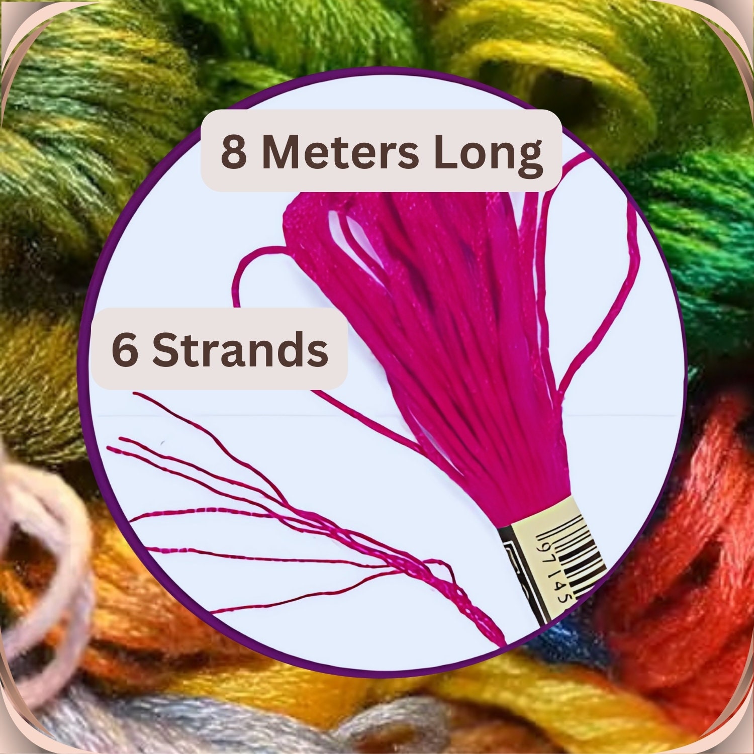 Multicolor Embroidery Thread Floss Skein for Embroidery Sewing Crafts ...