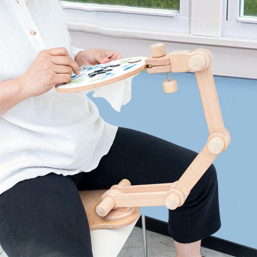 Highly Adjustable and Comfortable Embroidery Hoop Stand | Sit on ...