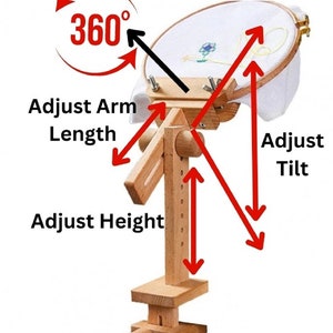 Highly Adjustable and Comfortable Embroidery Hoop Holder Stand - Etsy