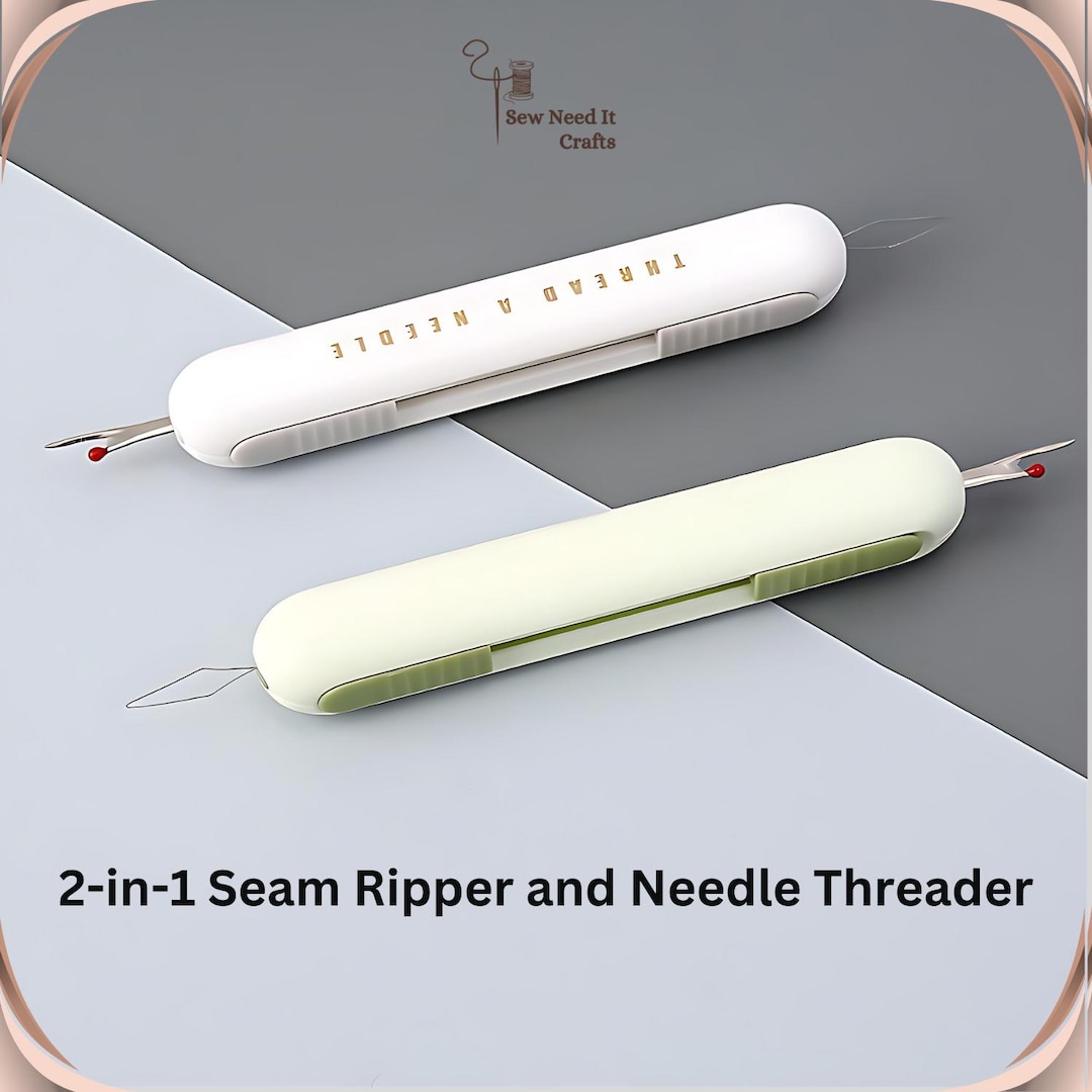 Easy to Use 2-in-1 Seam Ripper and Needle Threader Minder, Sewing ...