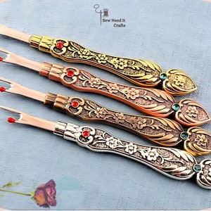 Elegant Metal Engraved Antique & Vintage Style Seam Ripper, Sewing ...