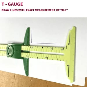 5-in-1 Sewing Sliding Gauge Measuring Ruler Tool for Fabric Sewing ...
