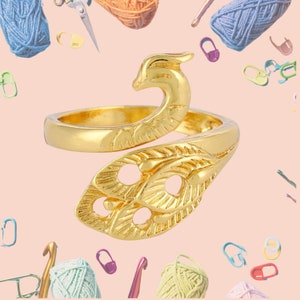 Adjustable Yarn Ring for Crochet, Yarn Tension Ring Crochet, Crochet ...