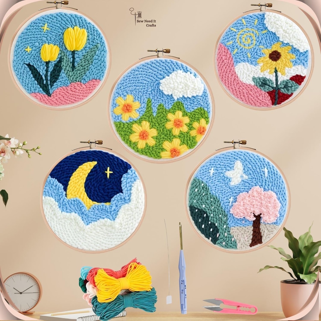 Punch Needle Kits, Punch Needle Set, Punch Needle Tool, Punch Needle ...