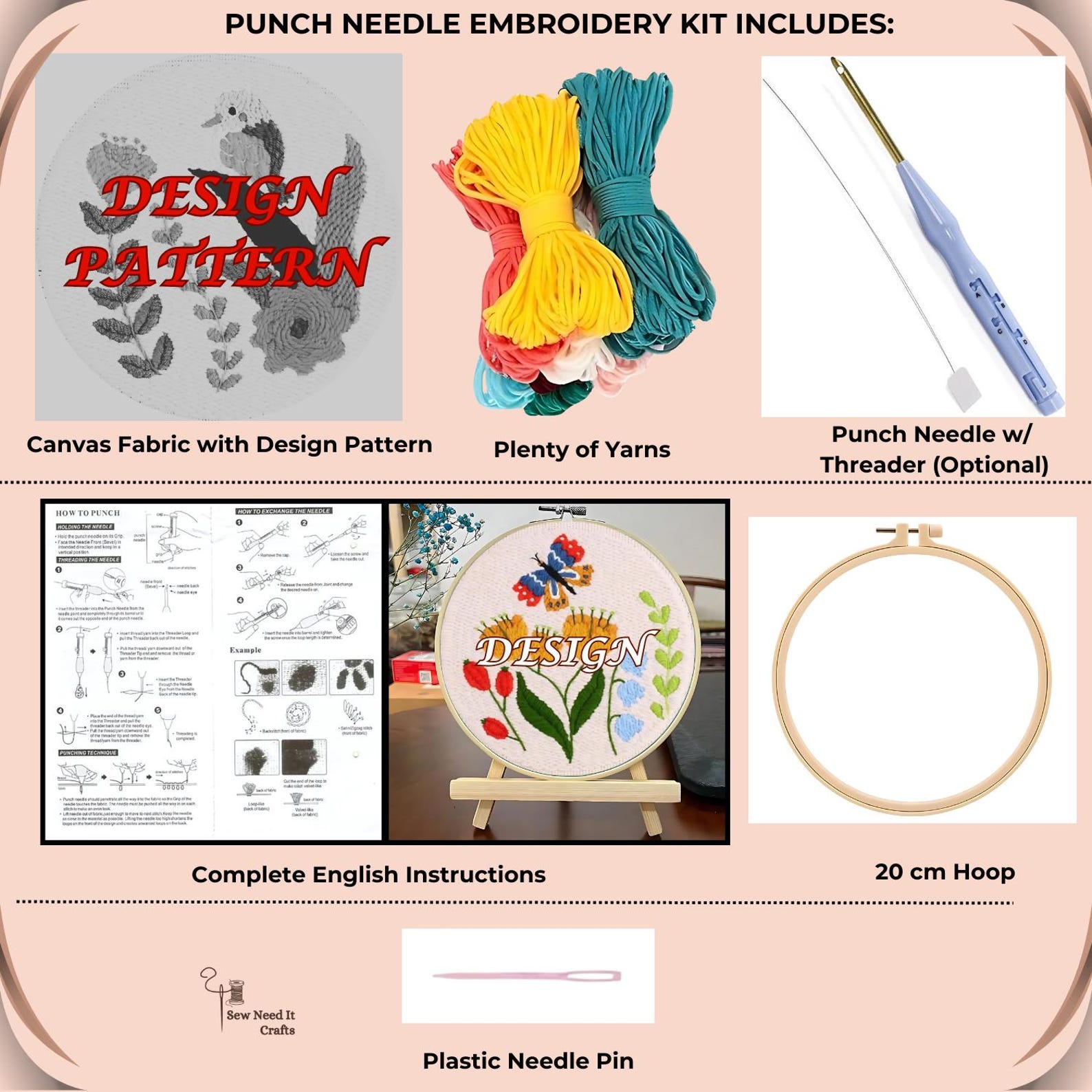 Punch Needle Kits, Punch Needle Set, Punch Needle Tool, Punch Needle ...