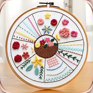 3 Set Beginner Embroidery Kit, Embroidery Starter Kit, Modern ...